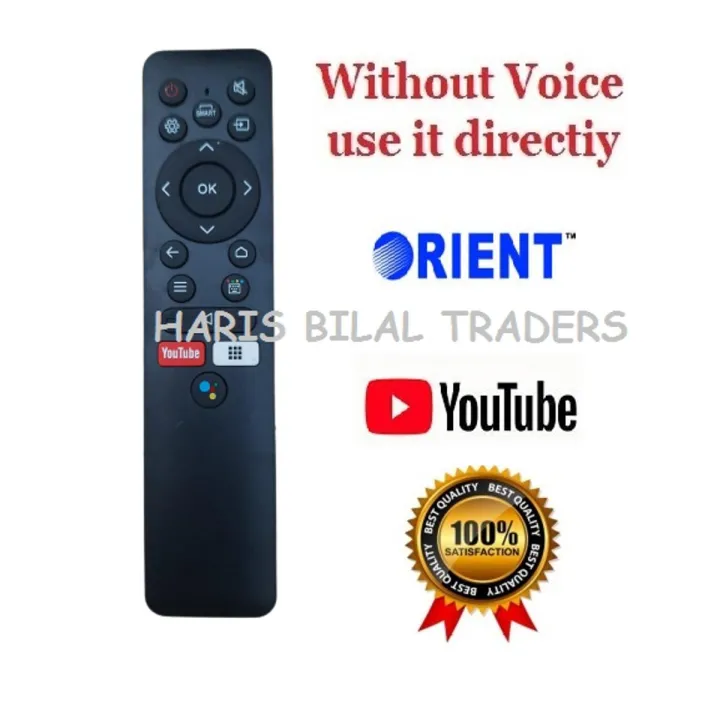 ORIENT smart LED TV Remote Control With out Voice command with YouTub ...