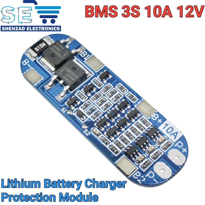 BMS 3S 10A 12V BMS 18650 Lithium Battery Charger Protection Board Module | Daraz.pk