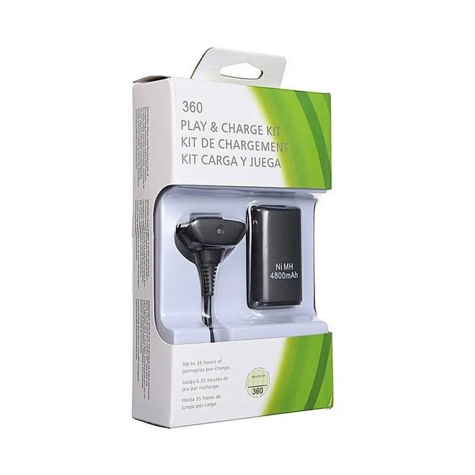 2 in 1 Charger Cable Rechargeable Battery Pack for Xbox 360 Wireless Controller Daraz.pk