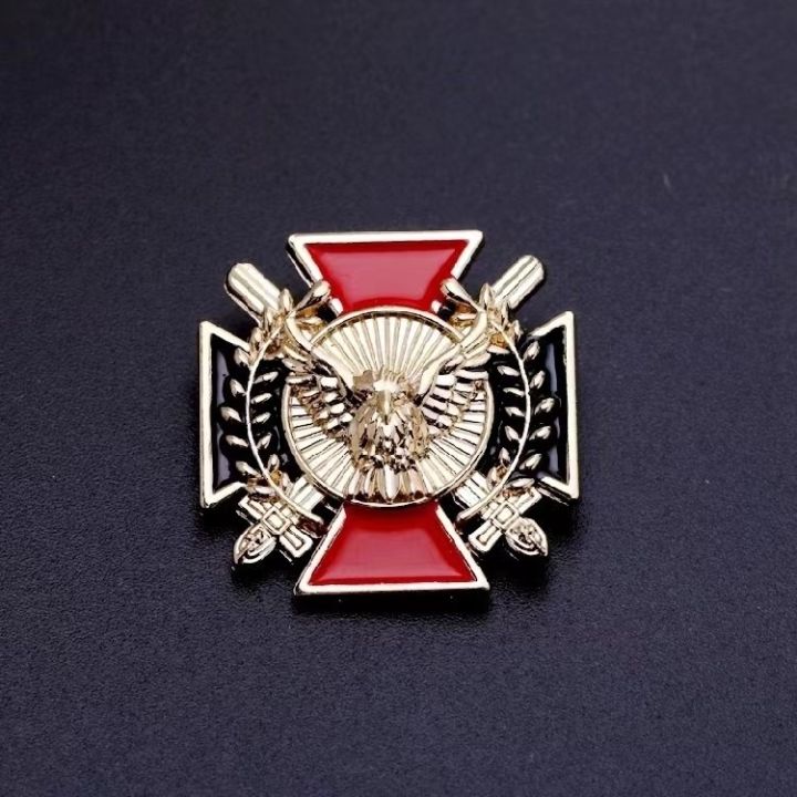 【Factory Direct Sale 】Luxurious Plant Flower Alloy Badge British Retro ...
