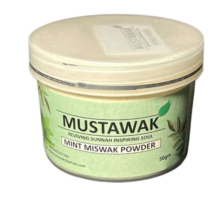 Mustawak Mint Powder - 50g - Miswak Mint Powder - Natural Town | Daraz.pk