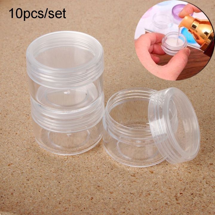 10pcs Portable Packaging Can Pot Plastic Bottles Storage Boxes Cosmetic ...