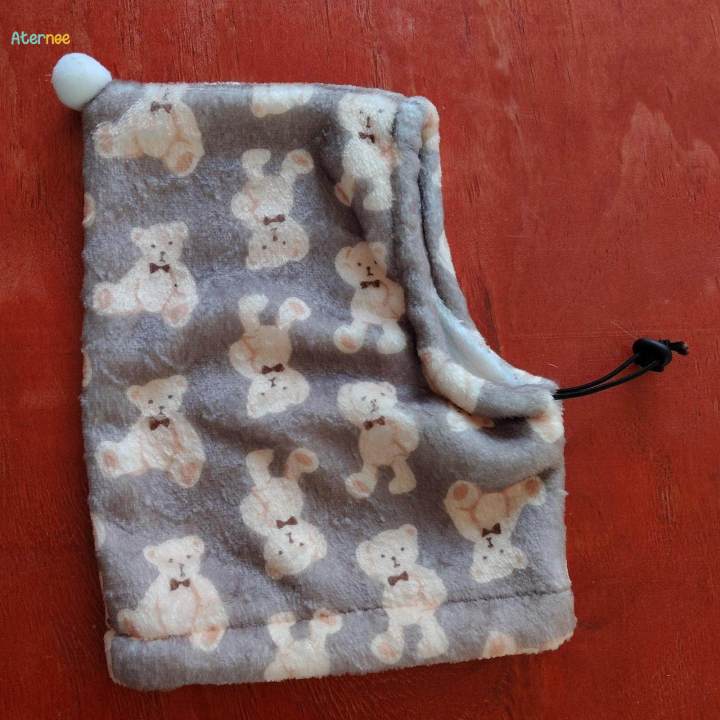 Dog Warm Hat Winter Pet Hat Costume Ears Hoodie Drawstring Earmuffs ...