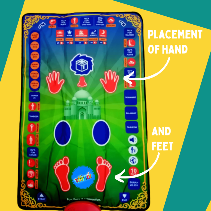 Educational Interactive Prayer Mat For Kids | Daraz.pk