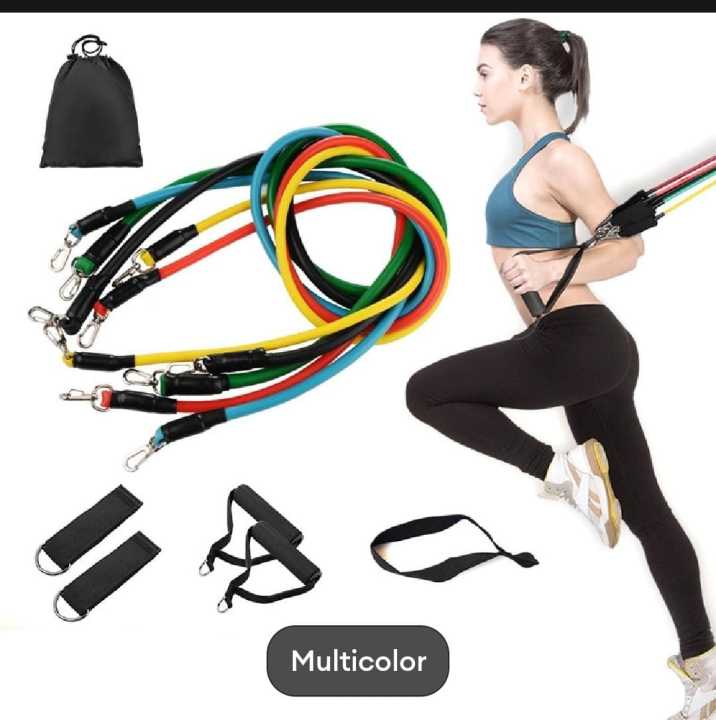 HT Pack Of 5 Fitness Gum Equipment Workout Elastic Resistance Bands ...