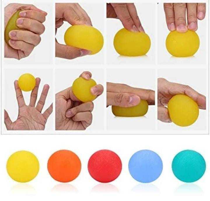Hand Therapy Squeeze Exercise Stress Balls Finger Wrist for Arthritis ...