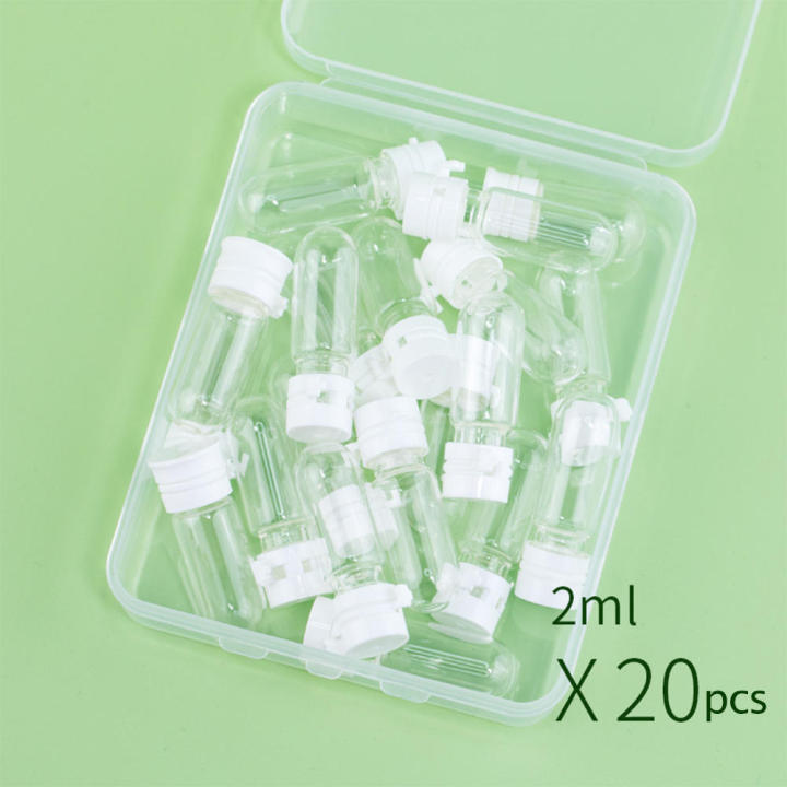 Tear Cap Sample Bottles Refillable Glass Portable Glass Vials 1.5/5ml ...