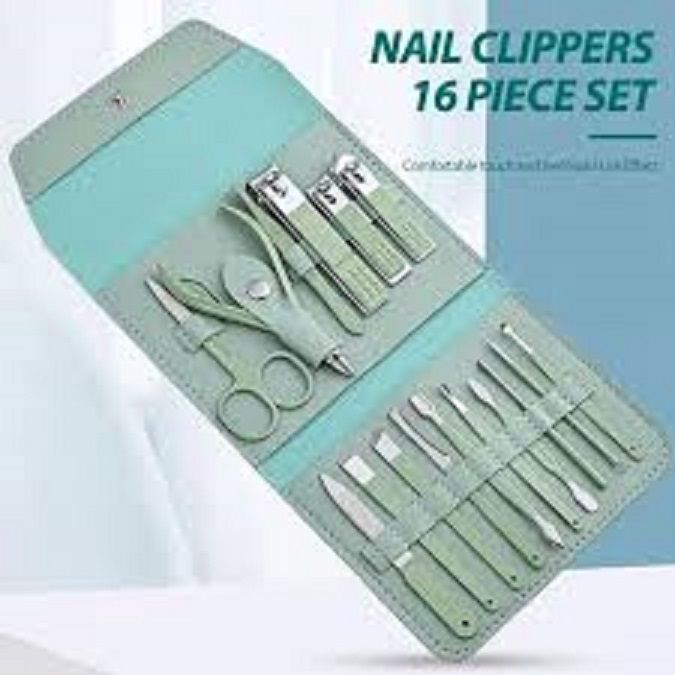 16 in 1 Nail Cutter Set Stainless Steel Nail Clippers Set With Folding ...