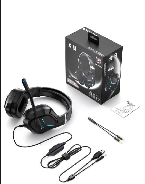ONIKUMA X9 Gaming Headset with Mic and Noise Canceling Gaming Headphone ...