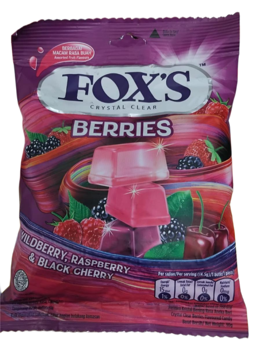 Fox Crystal Clear Berries Candy 90g | Daraz.pk