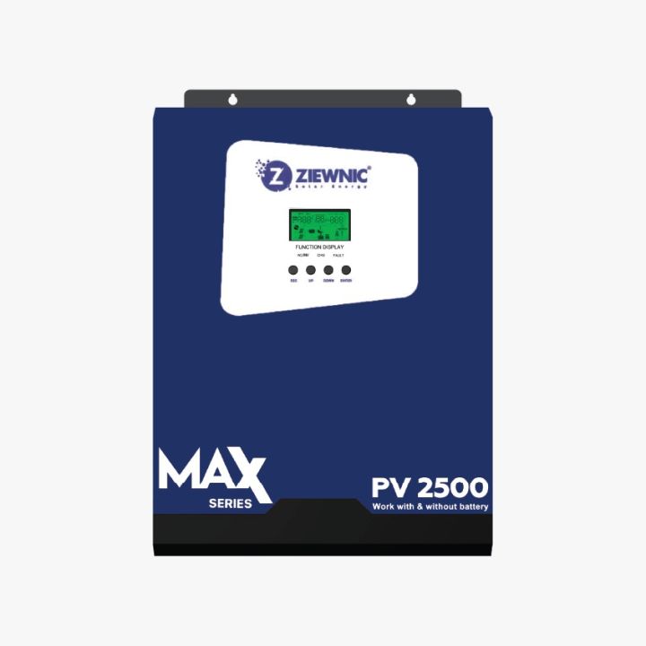ZIEWNIC Solar Hybrid Inverter DUAL MAX (1.7KW) PV2500 100% Pure Sine ...