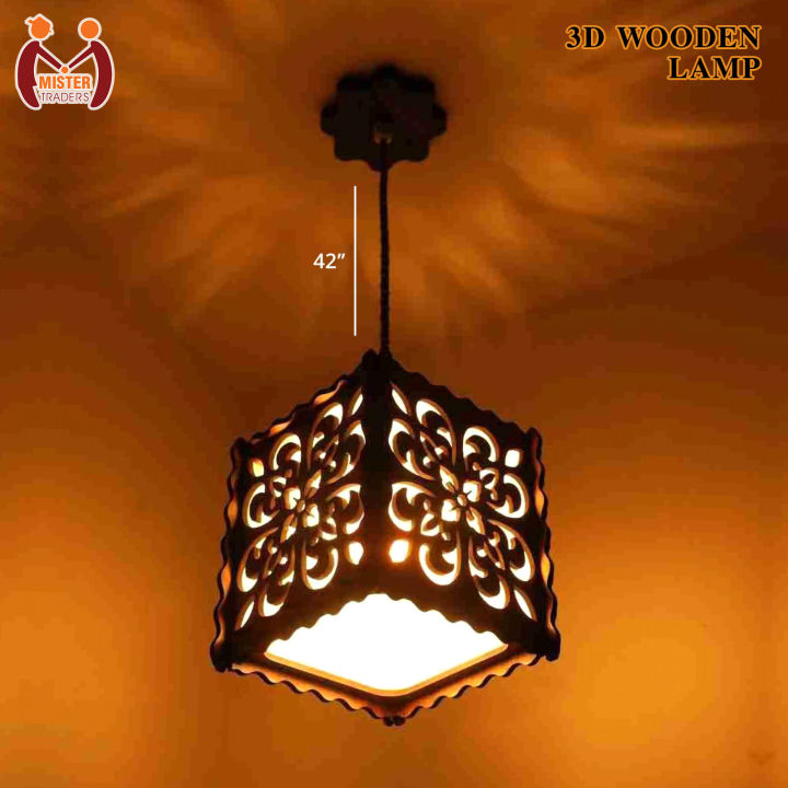 Mister Traders Brand Wooden Pendant Ceiling Hanging Light Lamp | lights ...