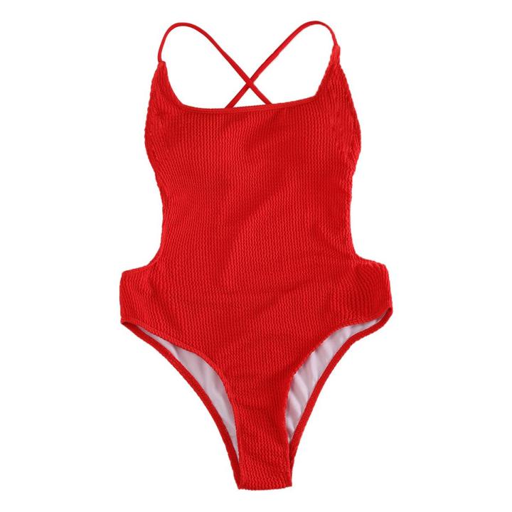 Bathing Suit Eye-catching Women Bikini Bodysuit One Piece Swimwear ...