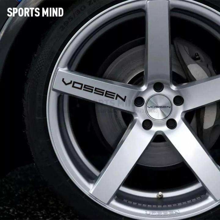 4Pcs VOSSEN Car Decal Sticker Wheels Rims Racing Style Accessories ...