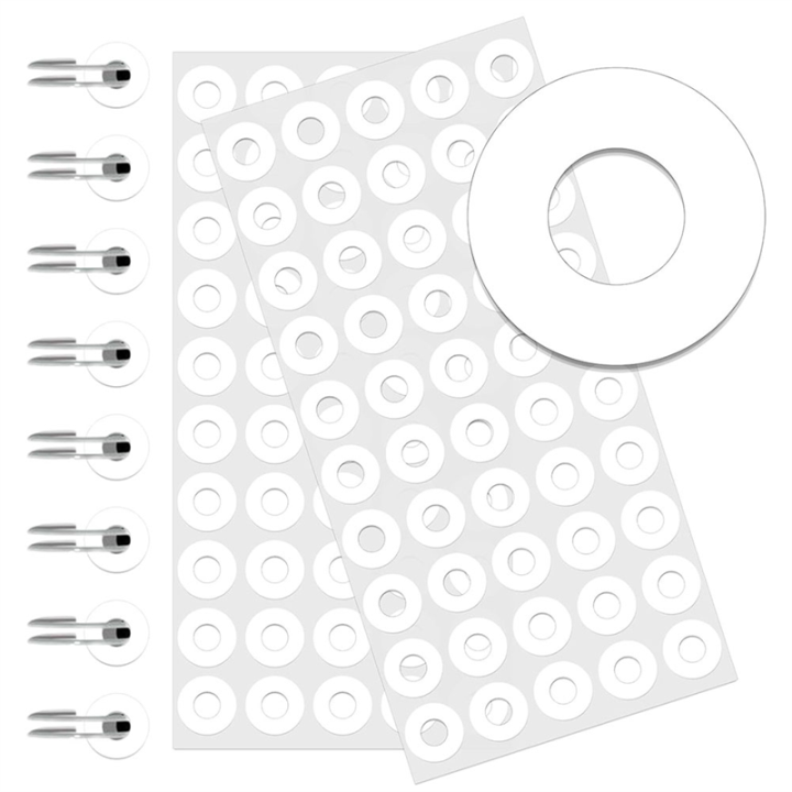 Self-Adhesive White Hole Reinforcement Stickers,1/4In Diameter Hole ...