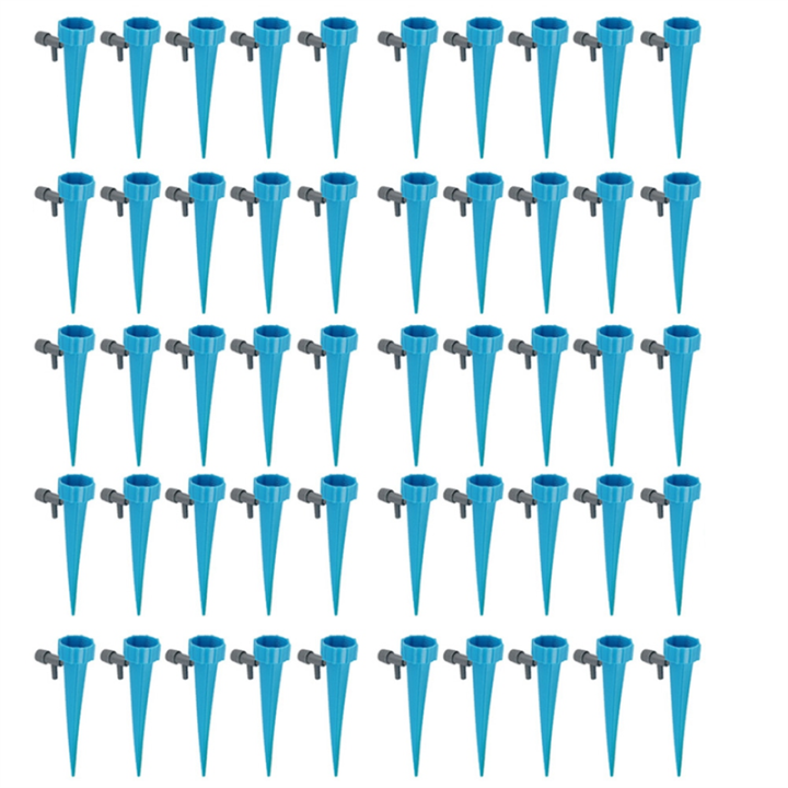 50PCS Auto Drip Irrigation Watering System Spike Garden Tools Blue ...