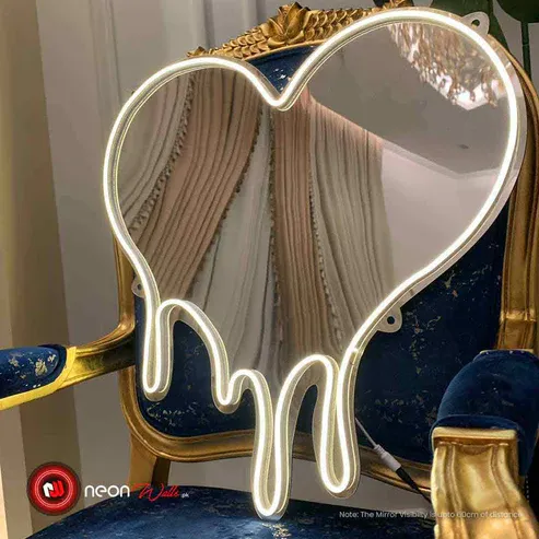 Melting Heart Neon Selfie Mirror - Neon Lights | Daraz.pk
