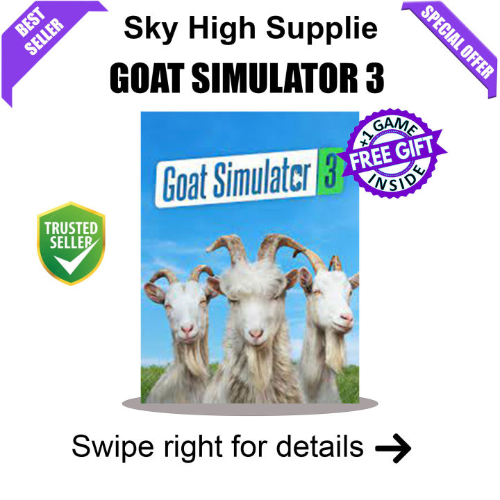 GOAT SIMULATOR 3 - GAME FOR PC (GOOGLE DRIVE/ MEDIAFIRE) - QR CODE ...