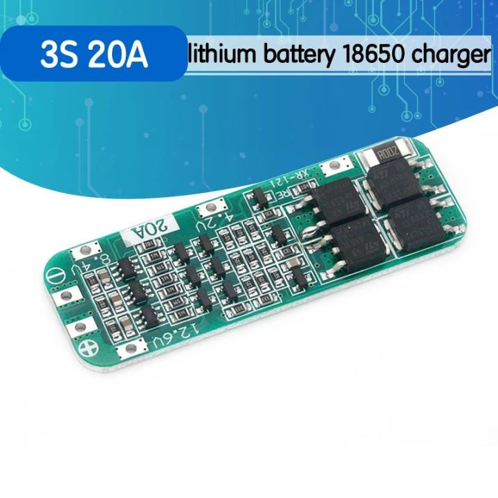 3S 20A BMS/PCM 12V 12.6V 11.1V Lithium Ion Li-ion LiPo Battery Charging ...