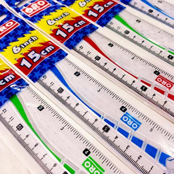 Oro scale ruler 15CM 6inch high quality scale 3 pcs | Daraz.pk
