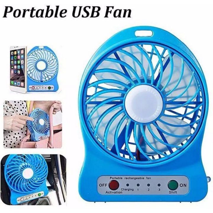 T.Q Rechargeable Mini Portable USB Cooling Fan HandFan Portable ...