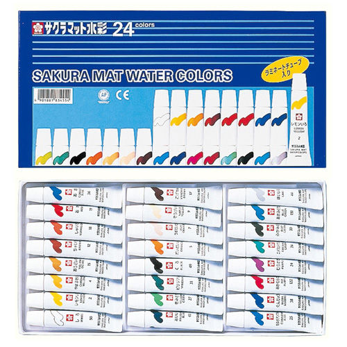 Sakura Matt Watercolor Paint Set of 24 5ml Tube Made in Japan | Daraz.pk