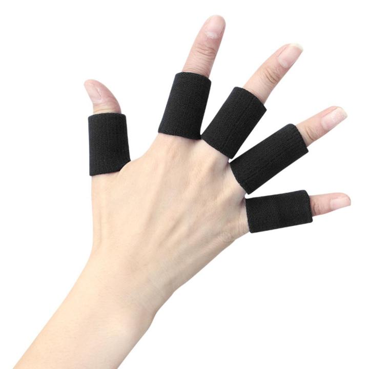 【Atoztide Store】10 Finger Guard Sleeves Protector High Elastic Finger ...