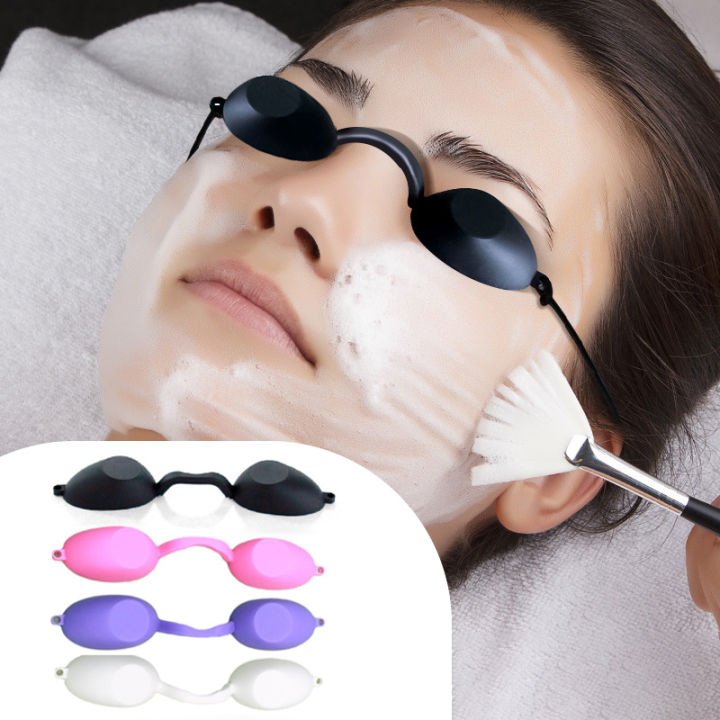 Silicone Protectve Eye Goggle For IPL Laser LED UV Lamp Sunbathing ...