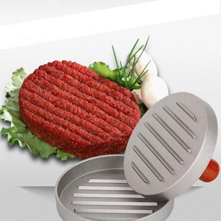 Heavy Duty Non Stick All Metal Burger Patty Press Chicken Beef Steak ...