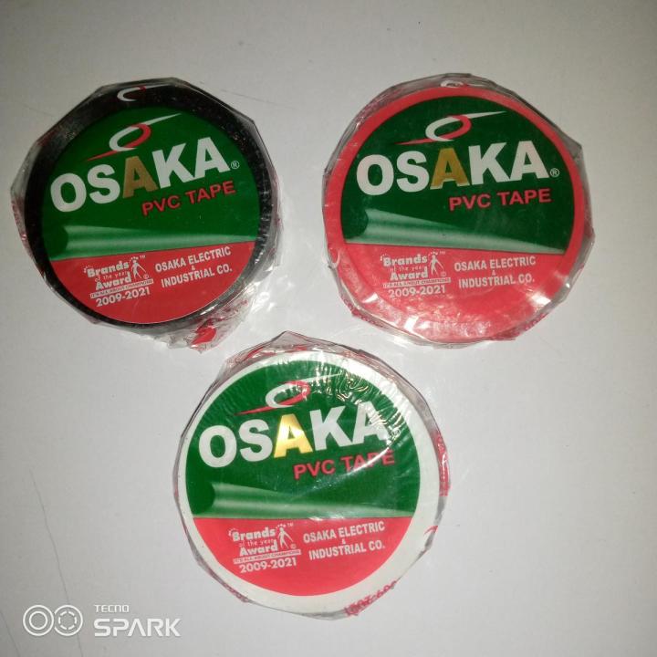 Osaka Pvc Tape Black/White/Red Color Electrical 3pcs | Daraz.pk