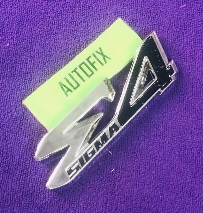 Toyota Fortuner Sigma 4 Plastic Emblem Silver 01 PC | Daraz.pk