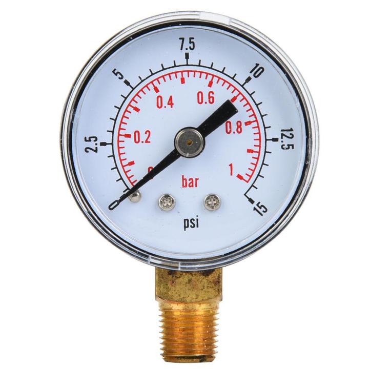Mechanical Pressure Gauge 1/8inch BSPT Bottom Connection for Air Oil ...