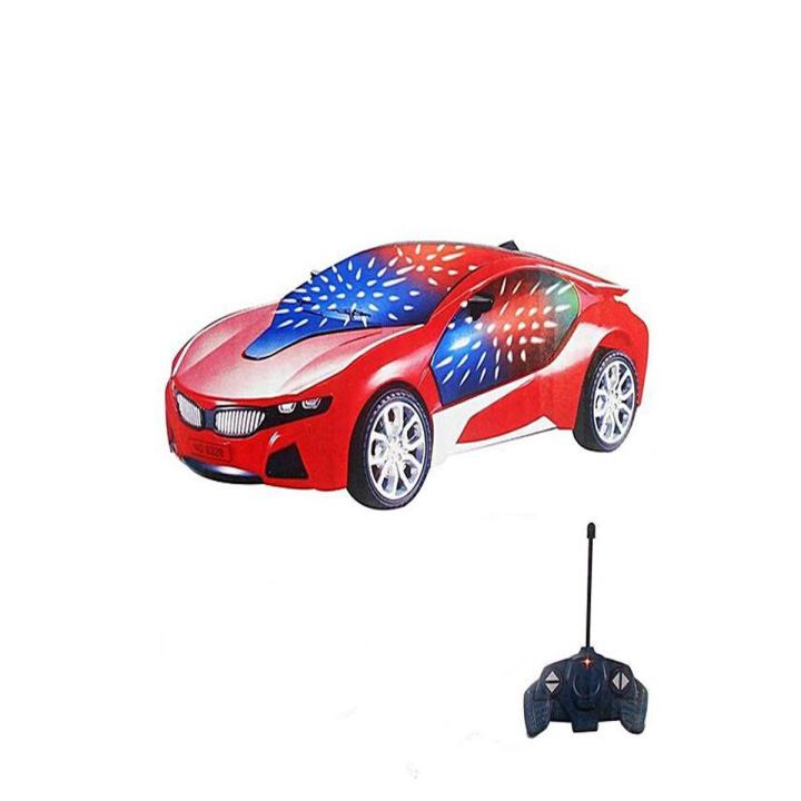 3D Famous RC Remote Control Cars with 3D Lights (Included Battery and ...