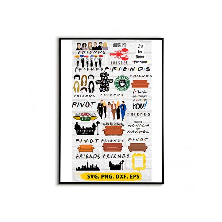 Friends TV Show Posters Vinyl Paper Quotes Vintage Posters Home Room ...