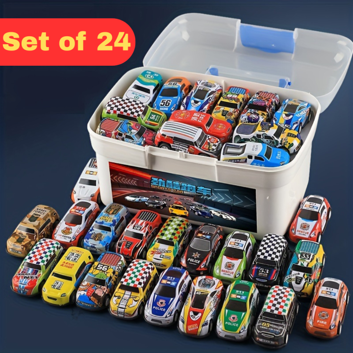 Alloy Car Model Diecasts Vehicle Toys For Kids Pull Back Metal Auto ...
