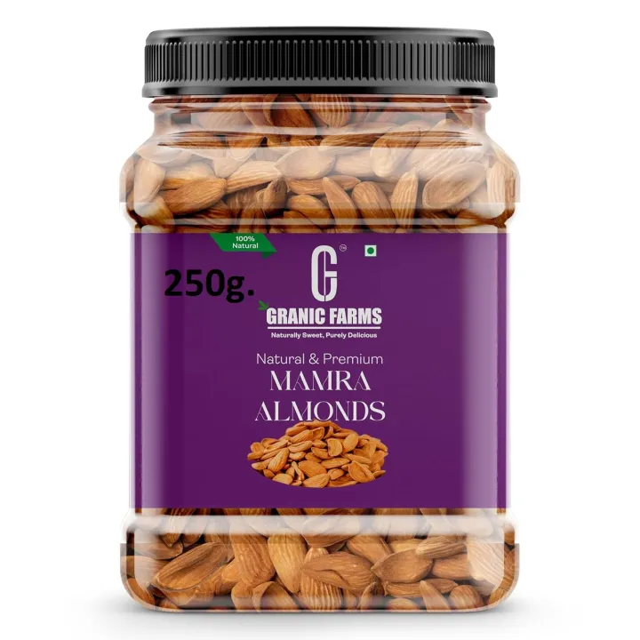 Granic Farms 100% Pure Mamra Almonds | Mamra Badam Dry Fruits ...