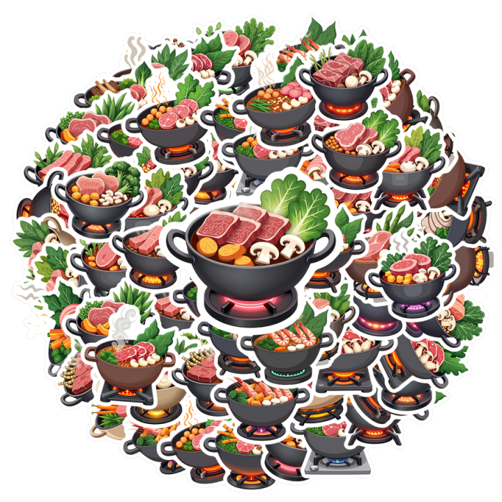 Savory Sticker Pack Culinary Children Stickers Feast Gourmet Funny ...