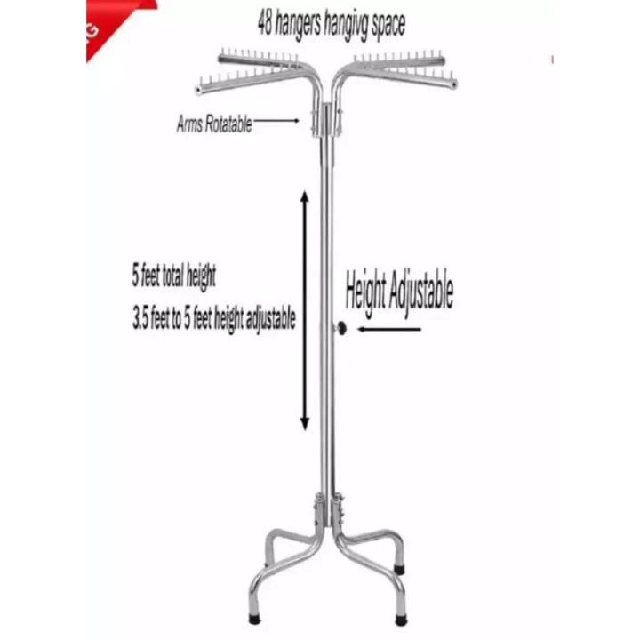 Stand / Stainless Steel Coat Hanging Stand/Cloth Hanging Stand Rack (44 ...