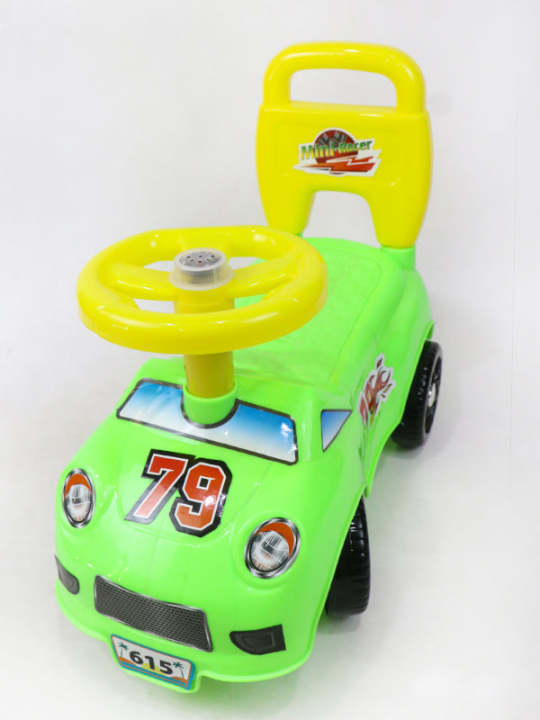 79 Racer 4 Wheel Ride On Push Car For Kids Green | Daraz.pk