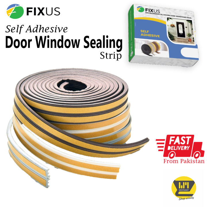 Pack of 3 E-Type Self Adhesive Door Window Sealing Tape 9*4mm | Daraz.pk