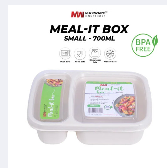 Meal It Lunch Box Small 700 ML (With Two Portions) For Office/School ...