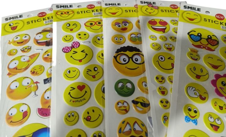 Pack of 5 Emoji Stickers / Smile Stickers ! | Daraz.pk