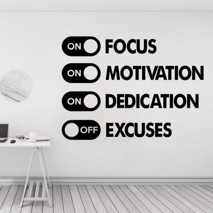 Decals Design Motivation Inspirational Work Office Wall Decal Focus ...