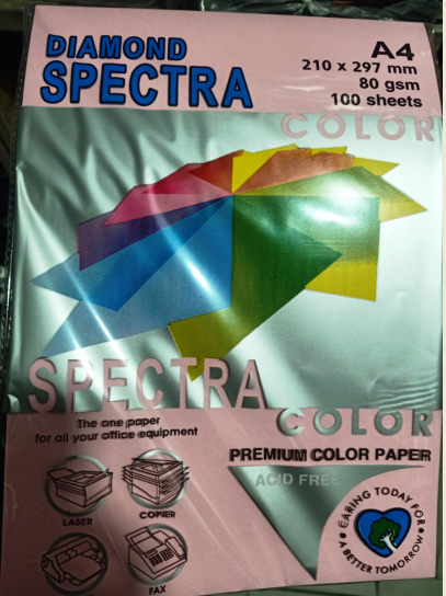 A4 80gsm 100 Sheets Premium Color Paper Printing Paper Copier Papers ...