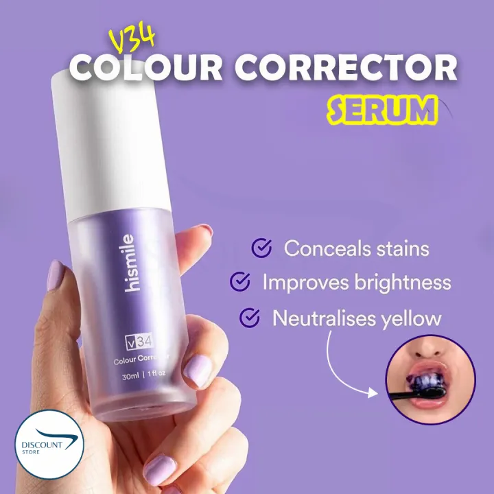 HiSmile V34 Colour Corrector Serum – Instant Teeth Brightening (30ml ...