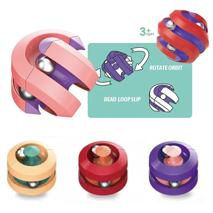 2021 Hot New Popular Marble Track Magnetic Orbit Ball Toy Pinball Gyro ...