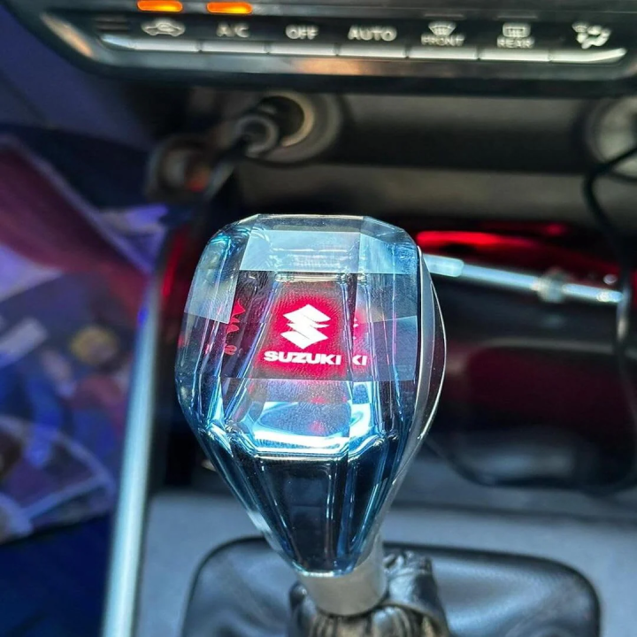 1 Pc Universal Suzuki Crystal Shape LED Gear Knob – Touch Activated LED ...