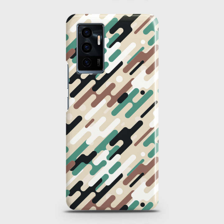 Vivo_ V23e Cover - Camo Series 3 - Black & Brown Design - Matte Finish ...