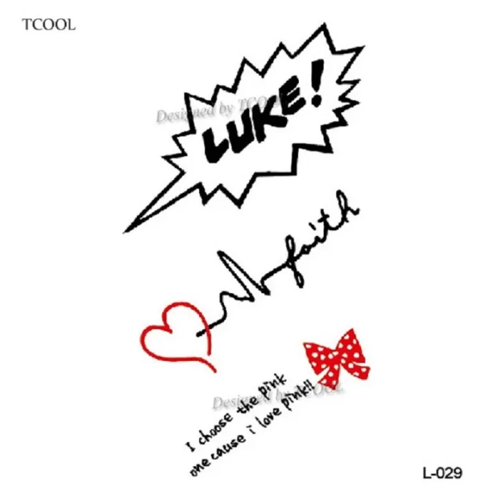 English Letter Tattoos Sticker Lies Men Arm Faux Body Art Water Proof ...