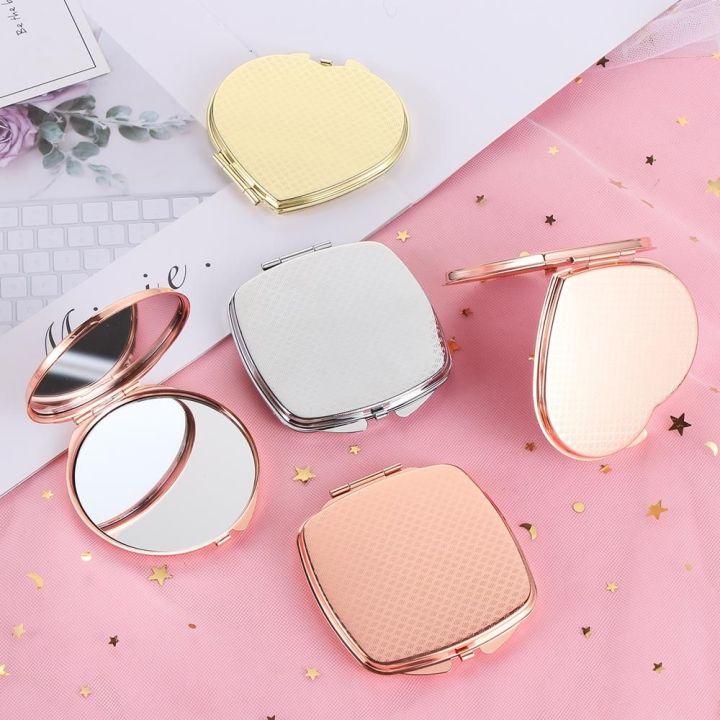 Easy To Open Women Lady Portable Pocket Double-sided Compact Folding ...